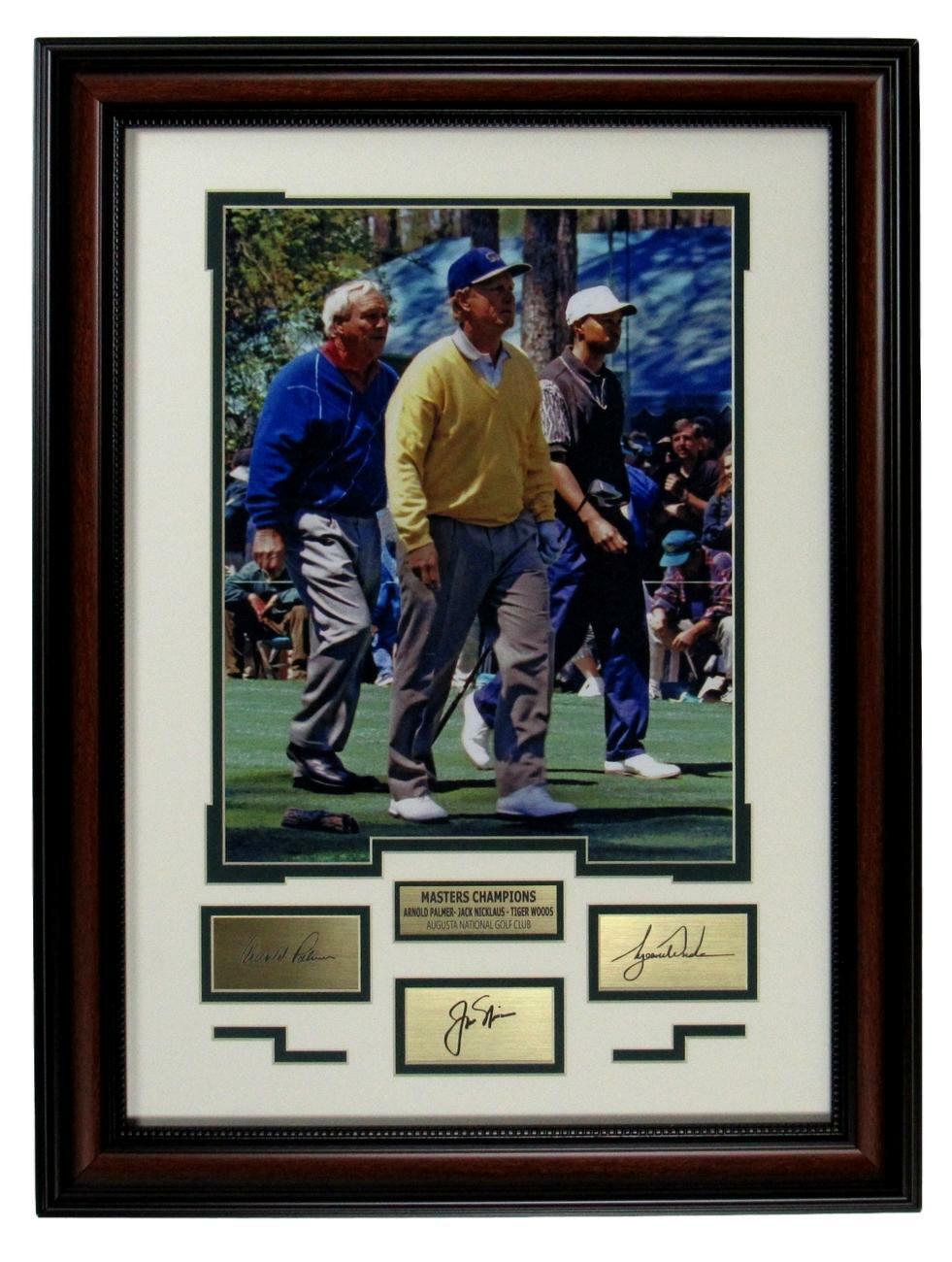 Arnold Palmer/Tiger Woods/Jack Nicklaus "Masters Champions" 11X14 ...